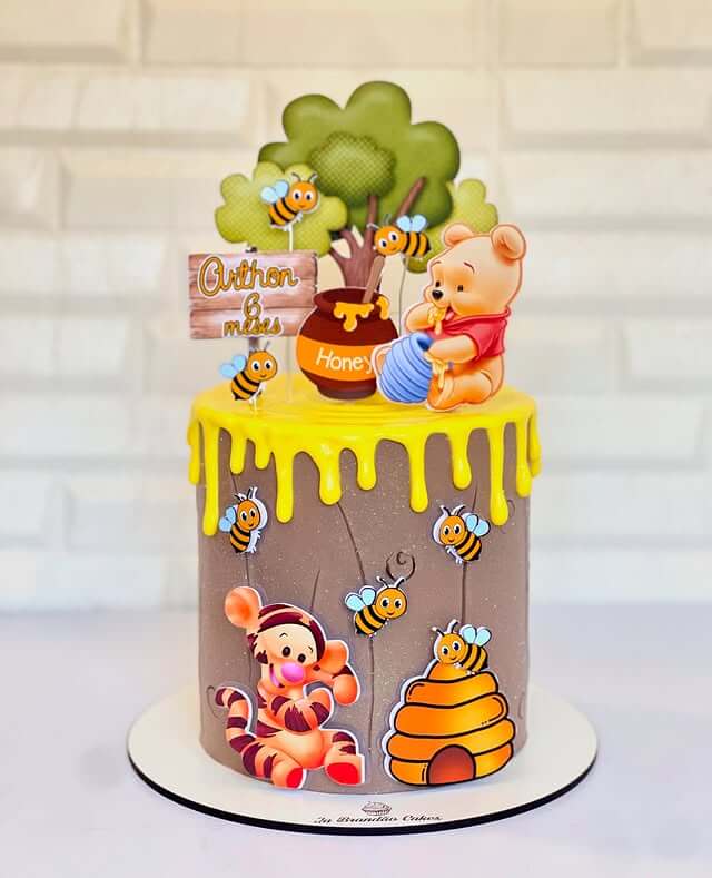 Bolo Ursinho Pooh: tudo para sua festa infantil - Bolo Guaraná