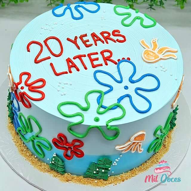 Bolo Bob Esponja: +80 ideias para festa infantil