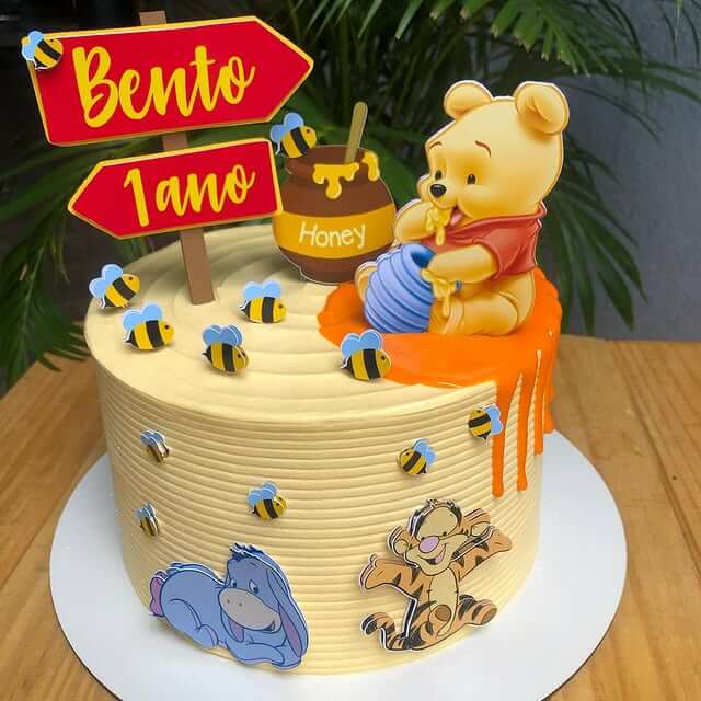 Bolo Ursinho Pooh: tudo para sua festa infantil - Bolo Guaraná